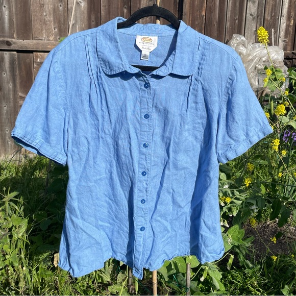 Talbots | Tops | Vintage Talbots Irish Linen Shirt | Poshmark